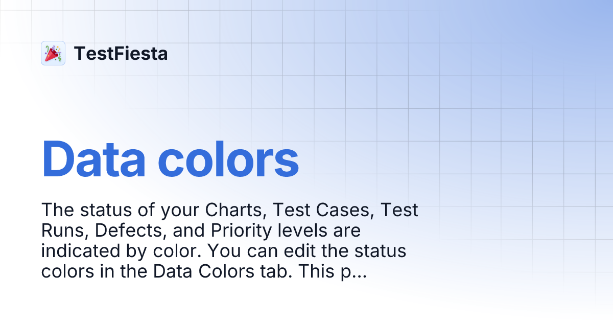 Data colors | TestFiesta